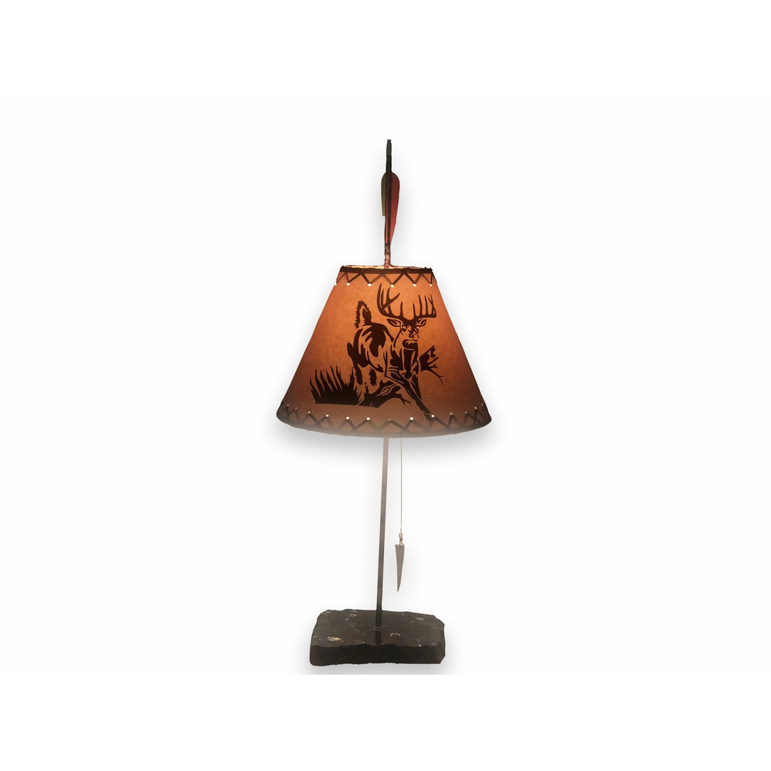 Arrow Theme Lamp With Deer Design Shade | Reel Lamps